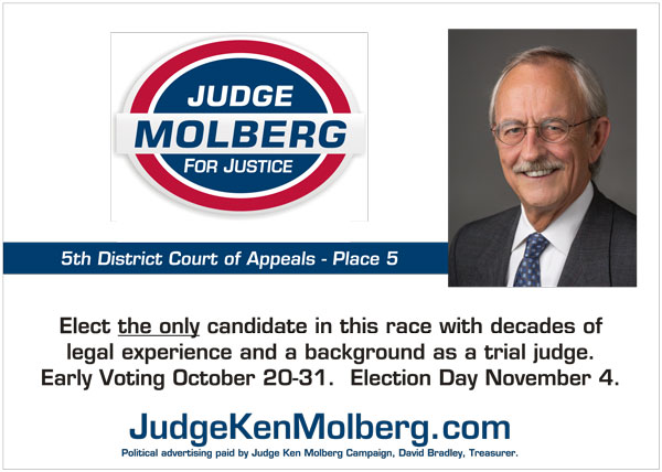 Vote for Judge Ken Molberg for Court of Appeals - Grayson County ...